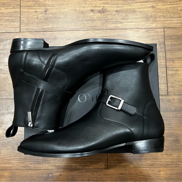 Oro Los Angeles | Shoes | Leather Madrid Strap Boots By Oro Los Angeles ...